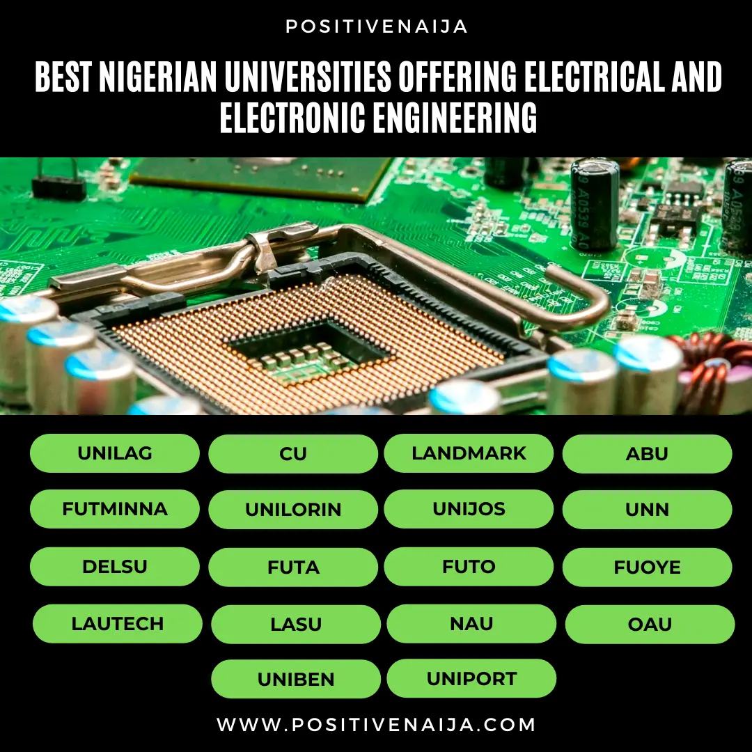 Best Nigerian Universities Offering Electrical And Electronic Engineering - PositiveNaija