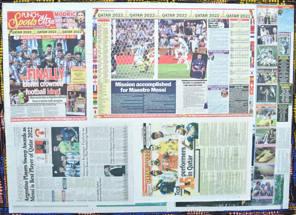 Nigerian Newspaper Art: Lionel Messi - PositiveNaija