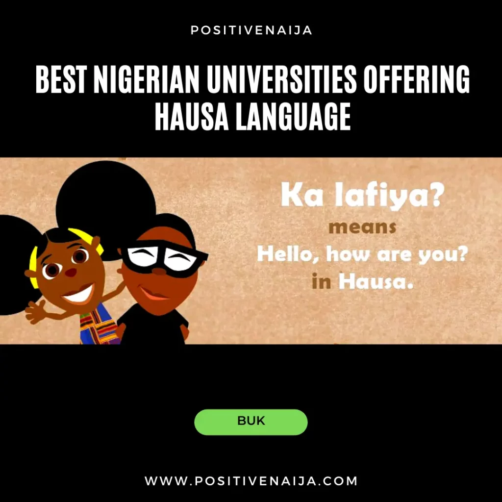 Best Nigerian Universities Offering Hausa Language - PositiveNaija