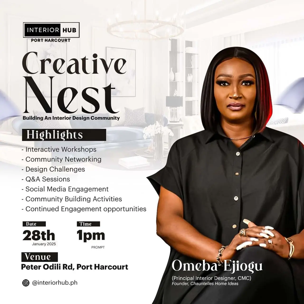 Omeba Ejiogu Launches Creative Nest: The Event Redefining Interior ...